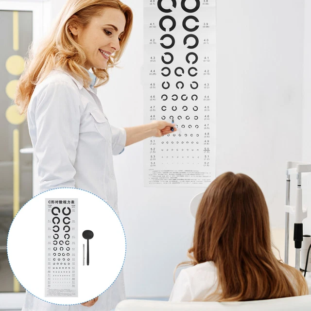 EYE CHART C-TYPE Wall Visual Charts for Exams 20 Feet Aldult £8.15 ...