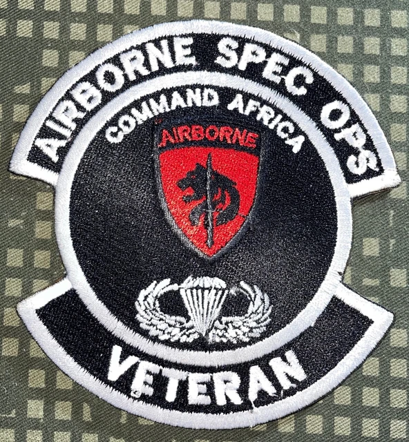 US ARMY SPECIAL Operations Command Africa Airborne Veteran Patch Hook A867 £5.40 - PicClick UK
