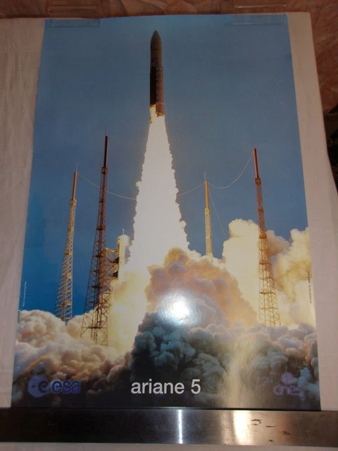 POSTER - Ariane 5 / Arianespace / Kourou / Esa / Cnes EUR 14,90 ...