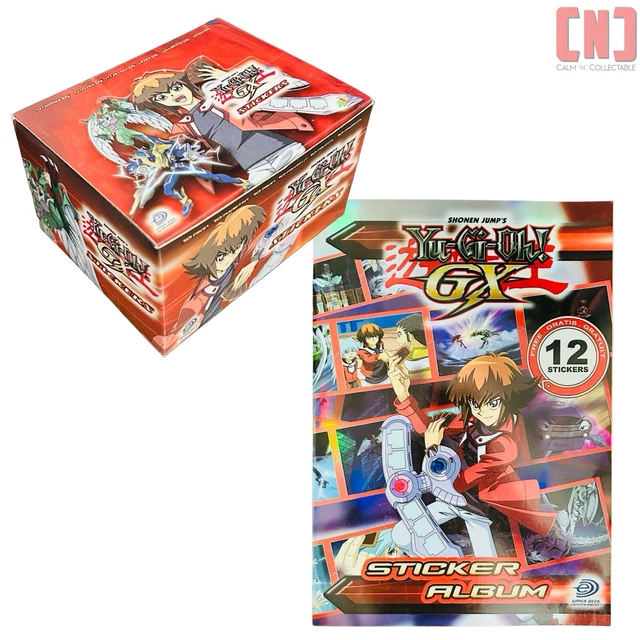 VINTAGE YU-GI-OH GX Sammlerstück Sticker Album+50 Sticker Packung IN ...