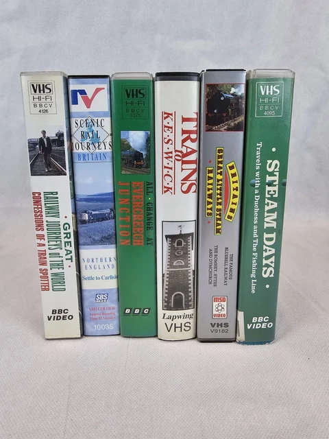 X6 STEAM TRAIN Railway Locomotive VHS Videos Job Lot Bundle BBC VGC £5. ...