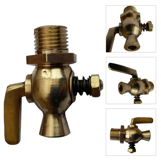 1* TRACTOR RADIATOR Engine Block Drain Tap Brass 1/4 Bsp Nuffield ...