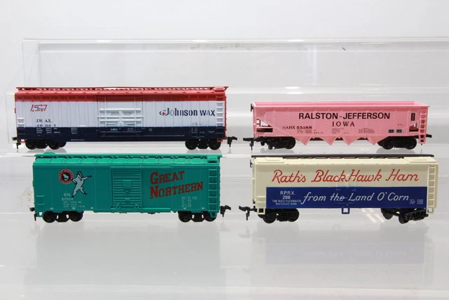H0 RALSTON RATH'S Johnson Great Northern US Güterwagen DC Konvolut ...