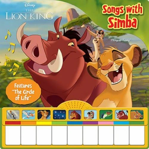 DISNEY THE LION King - Songs with Simba Piano Songbook with Built-In ...