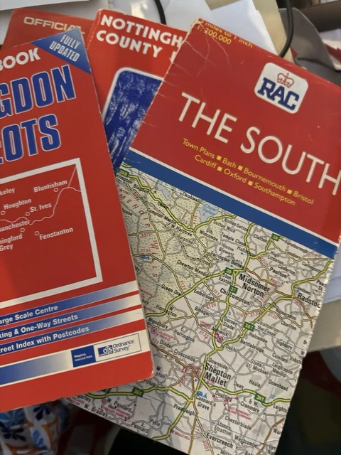 BUNDLE OF 1980S Vintage Map and Street Plans with Index - job lot good ...