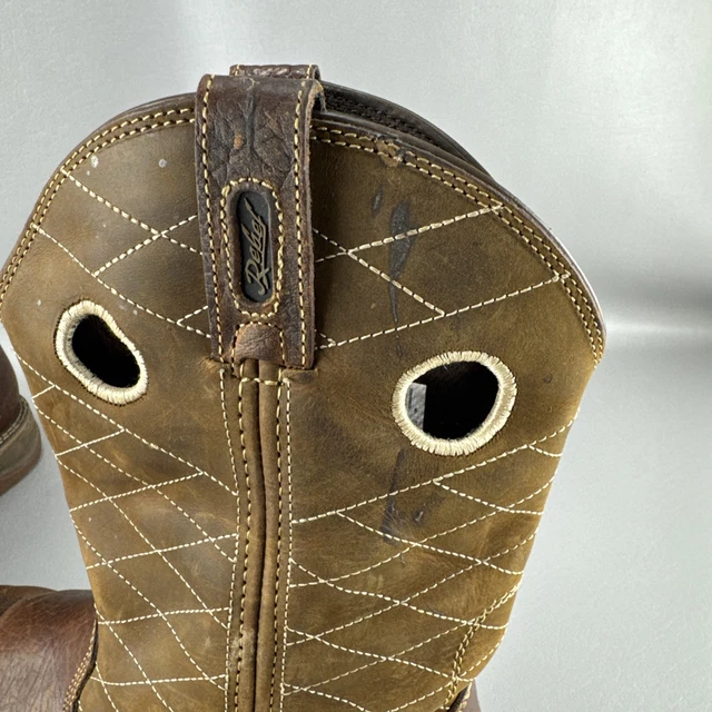 DURANGO WORKIN REBEL Mens 11.5 Brown Leather Composite Toe Work Boots ...