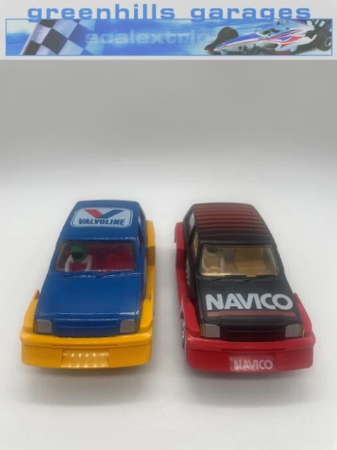 GREENHILLS SCALEXTRIC METRO 6R4 Pair Valvoline C215 & Navico C146 ...