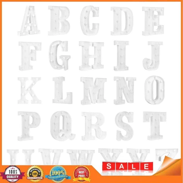 ALFABETO LETTERA LED Insegna Tendatore Lampada da Parete Decorazione ...