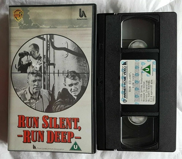 RUN SILENT RUN DEEP (VHS) Clark Gable + Burt Lancaster + Jack Warden ...