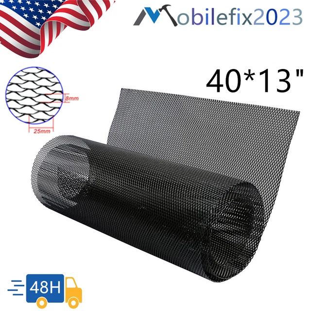 40*13 INCH CAR Universal Grille Mesh Net Sheet Aluminum Rhombic Auto ...