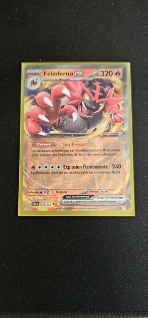 CARTE POKEMON FELINFERNO EX Français - FA EV5 TEF FR - 034/162 - Neuf ...
