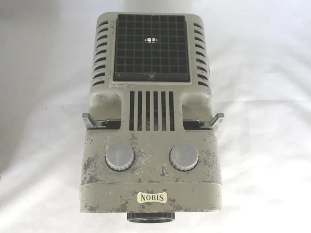 VINTAGE NORIS 500 Slide Projector 1960's With Brown Leather Carry Case ...