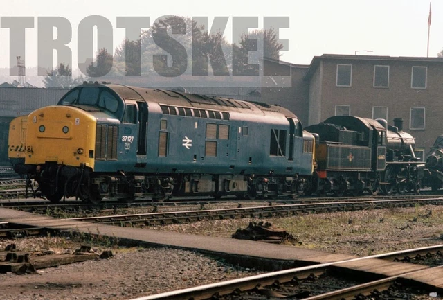 35MM COLOUR NEGATIVE BR British Rail Diesel Loco 37127 Class 37 c1985 £ ...