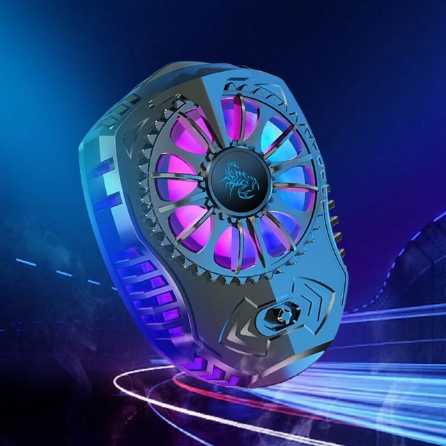 MINI PHONE COOLER 7 Blades Game Cooler Cool Cold Phone Cooling Fan ...