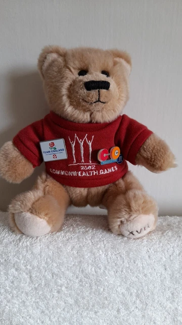 MANCHESTER 2002 COMMONWEALTH Games Souvenir Teddy Bear and Badges £2.99 ...