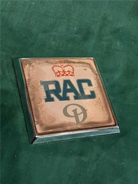 VINTAGE RAC ROYAL Automobile Club & Daimler Square Car Badge £14.00 ...