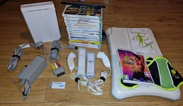 NINTENDO WII CONSOLE Bundle - 2 Controllers, Wii Balance Board plus 14 games £62.00 - PicClick UK