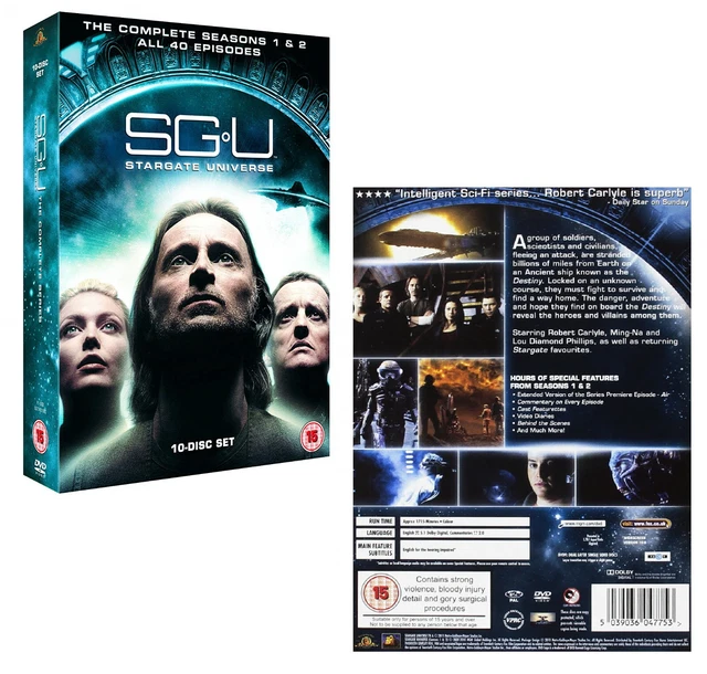STARGATE UNIVERSE SG-U (2009-2011) COMPLETE SGU TV Seasons Series Eu ...