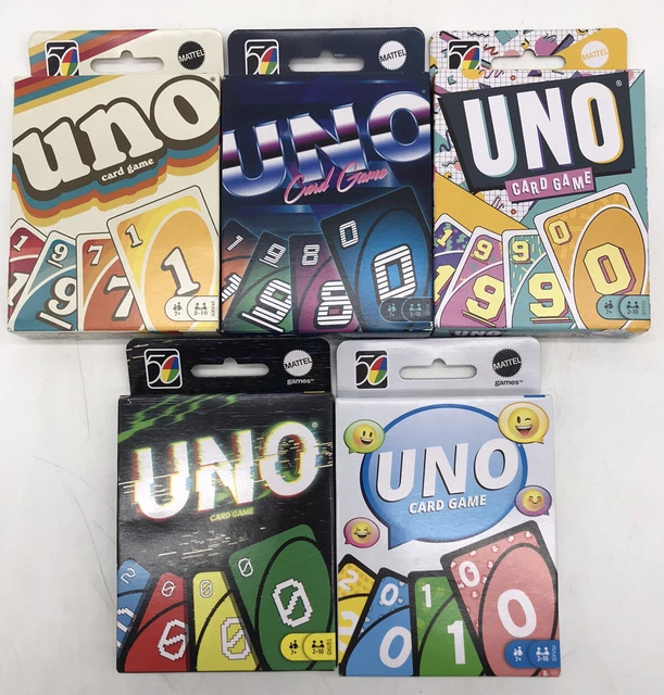 UNO ICONIC 50TH Anniversary Retro, Full Set - Decades (70s, 80s, 90s ...