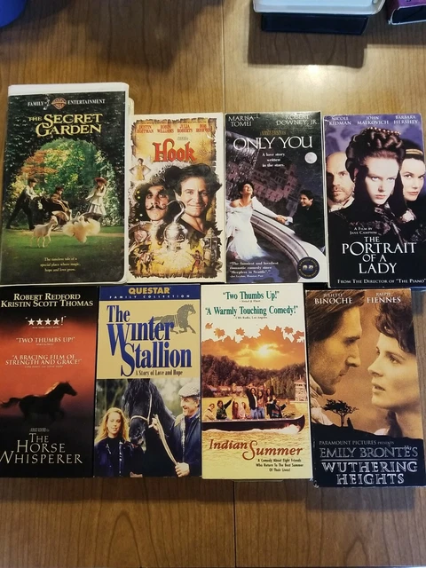 LOT VHS LE jardin secret, crochet, hauteurs en colère, été indien ...