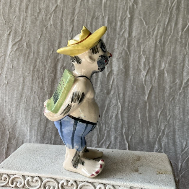 Vintage Made In Japan Shirtless Hairy Hobo Hillbilly Clown Figurine £11