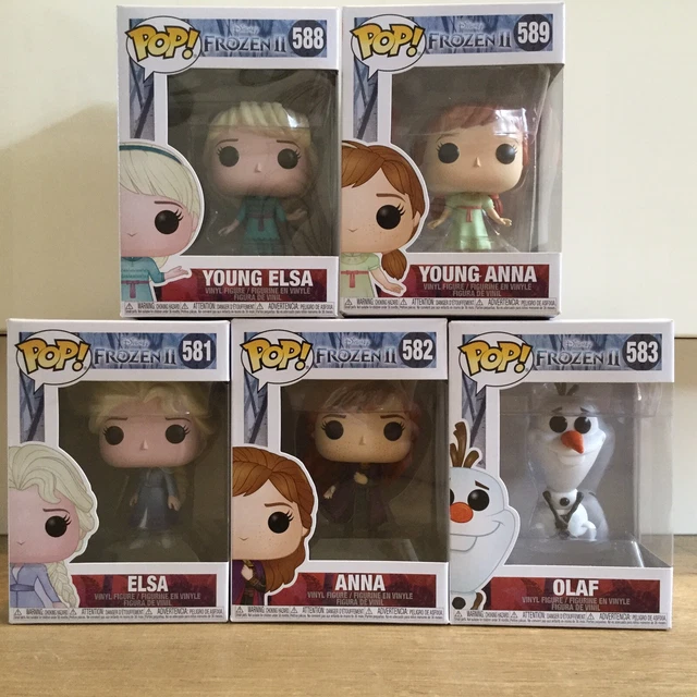 DISNEY FROZEN 2 Funko Pop Vinyl Figures Young Anna,Young Elsa,Olaf,Anna ...