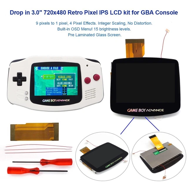 LAMINATED DROP IN 3.0'' 720x480 Retro Pixel LCD With UV Printed Shell ...