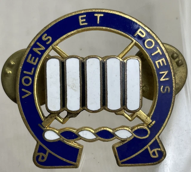 VINTAGE VOLENS ET POTENS 7th Infantry Regiment Pin Clutch Back $19.90 ...