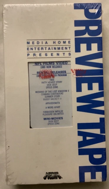 1989 MEDIA HOME Entertainment Preview VHS Video Cassette Tape Rare ...