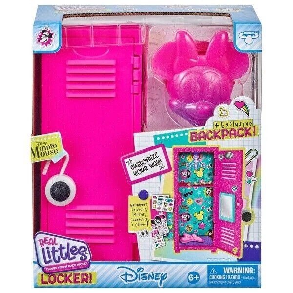 REAL LITTLES LOCKER Minnie Mini Mouse Backpack Gift Box Set Micro Toys ...