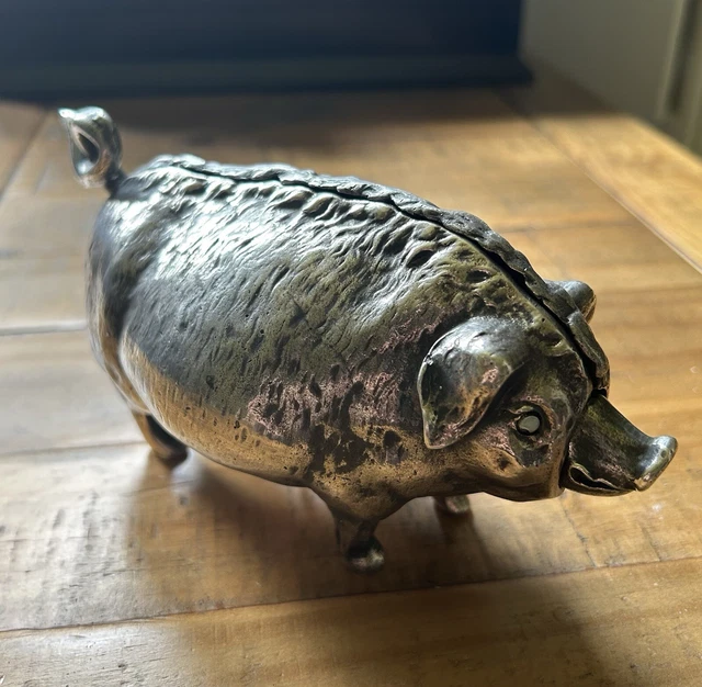 VERY RARE POLISHED Pig / Hog Mechanical Butchers Bell c1900. £975.00 ...