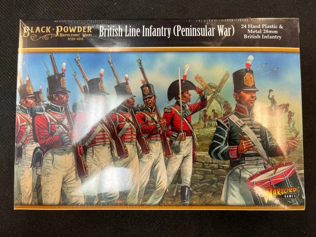 NAPOLEONIC BRITISH LINE Infantry Peninsular War Black Powder Warlord ...