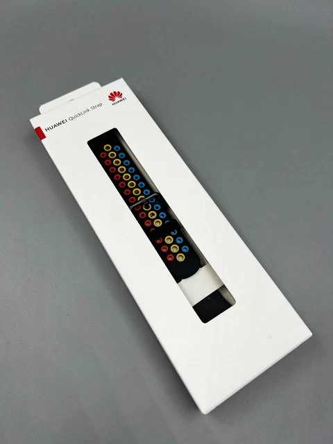 HUAWEI WATCH FLUOROELASTOMER Strap, Vibrant Black Activity Rings 20mm ...