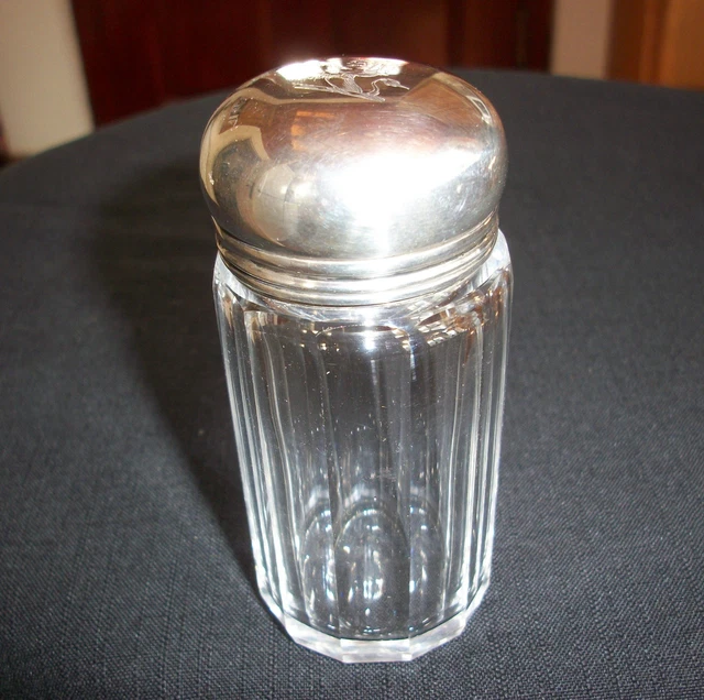 VICTORIAN SILVER TOPPED Glass Jar London c1900 Lion Crest £31.88 ...