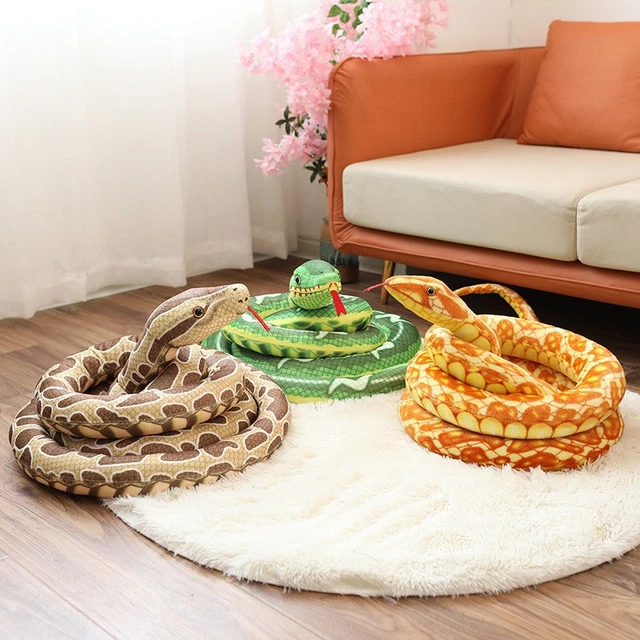 REALISTIC SNAKE PLUSH Toy With Pp Cotton Filling For Home Decor And ...