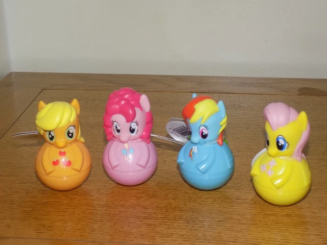 MY LITTLE PONY Weebles - Rainbow Dash, Applejack, Pinkie Pie & Fluttershy NEW £3.99 - PicClick UK