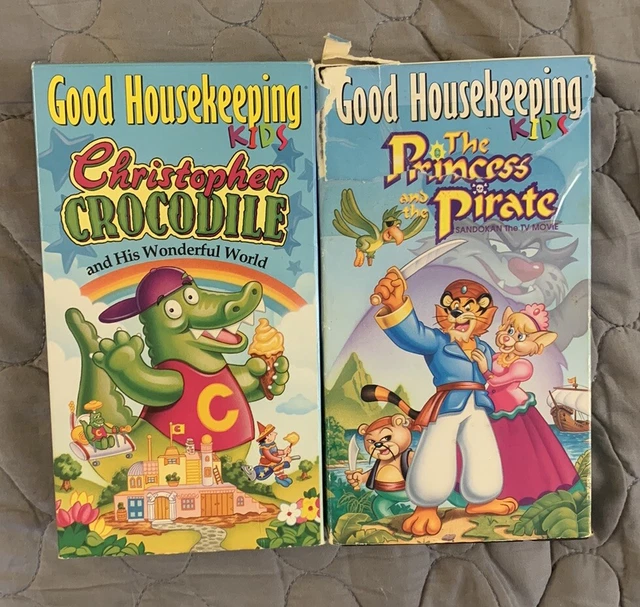 CHRISTOPHER CROCODILE & Princess & The Pirate VHS Good Housekeeping ...