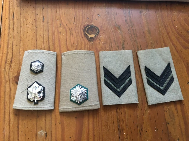 ARMY NATO ARMED forces Military rank insignia pips on epaulette sliders ...