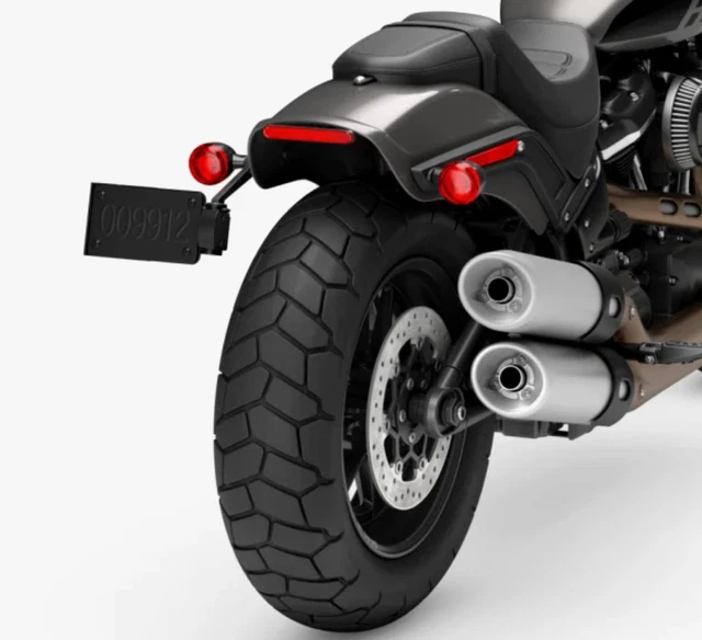 GENUINE HARLEY-DAVIDSON MK8 Fat Bob Side-Mount Number Plate BRACKET ...