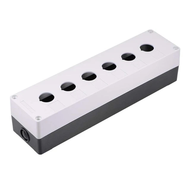 ABS BUTTON SWITCH Box 6 Holes Control Station Box Durable Switch ...