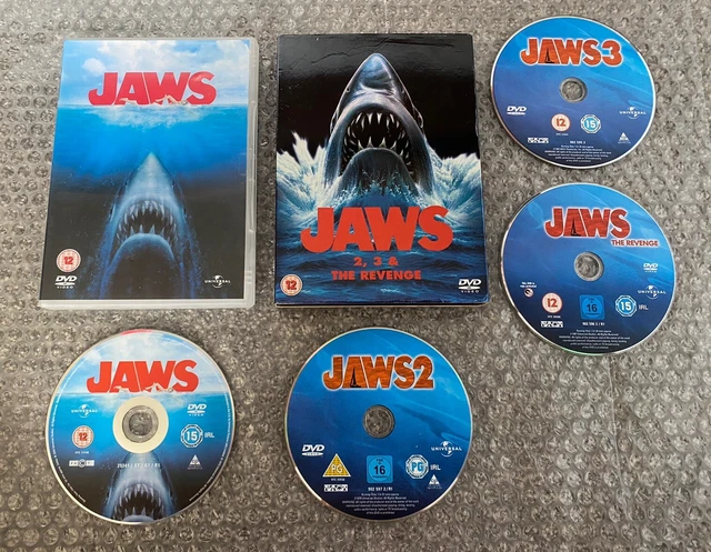 JAWS QUADRILOGY 1 - 4 DVD Set | Jaws, 2, 3 & The Revenge | Used | Free Shipping! EUR 15,39 ...