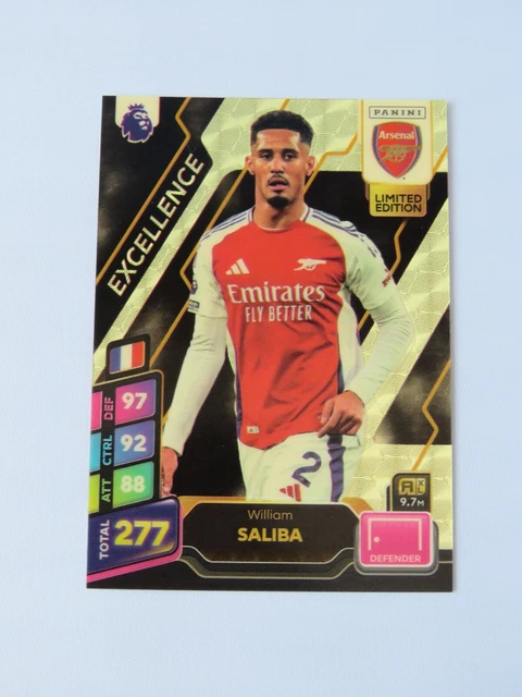 PANINI ADRENALYN XL PLUS Premier League 2025 Excellence card William ...