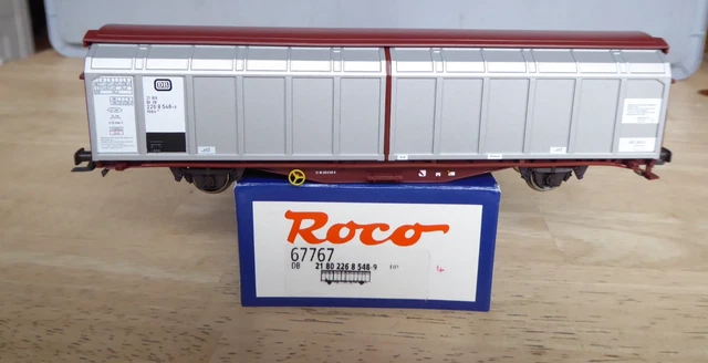 ROCO 67767 H0 wagon with sliding wall Hbbillns305 by DB Le Epoque 4/5 ...