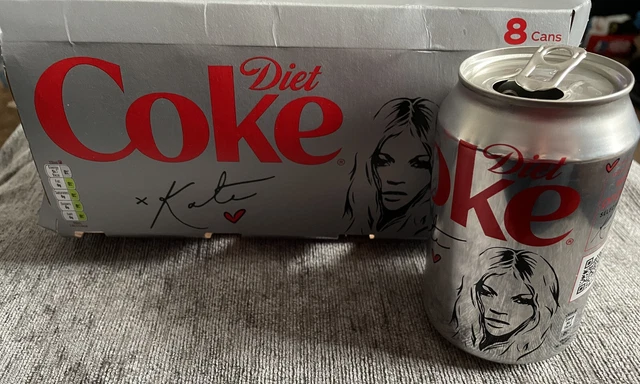 EMPTY MULTIPACK KATE Moss Promo Coca Cola Diet Coke Soda Soft Drink 8 ...