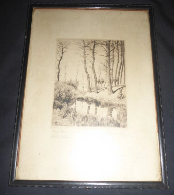 VORFRÜHLING ORIGINAL RADIERUNG Franz Bender 1899-1962 Impressionismus EUR 20,00 - PicClick DE