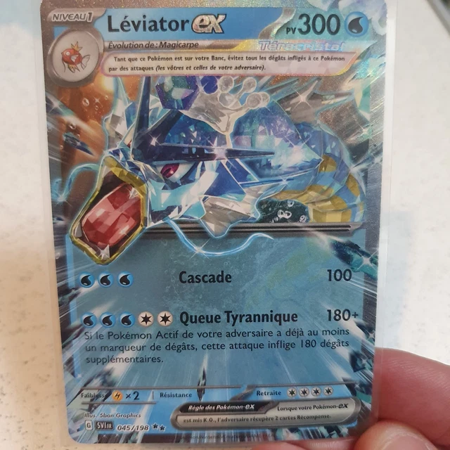 CARTE POKEMON LEVIATOR EX teracristal 45/198 ecarlate et violet SV1 FR ... CARTE POKEMON LEVIATOR EX teracristal 45/198 ecarlate et violet SV1 FR ...