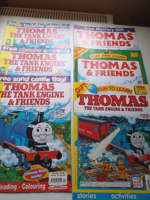 THOMAS THE TANK ENGINE & FRIENDS MAGAZINES RARE JOB LOT...6 MAGAZINES ...