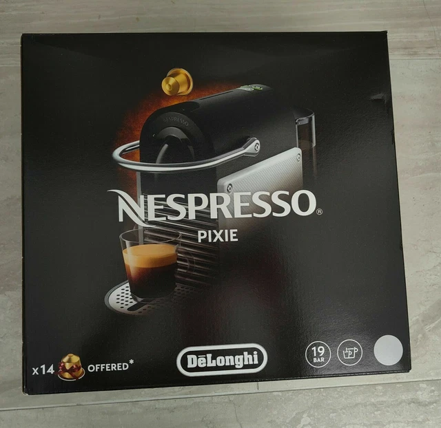 NESPRESSO PIXIE COFFEE Machine,Aluminium Black,Nespresso Warranty. Over ...