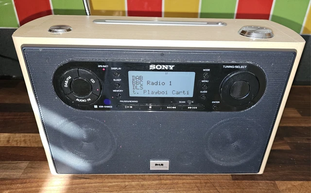 SONY XDR-S100CD PORTABLE Digital Radio CD Player DAB/FM Tested And ...