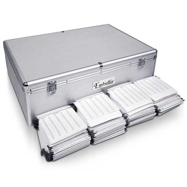 EMBELLIR CD CASE DVD Cases Storage Box 1000 Discs Aluminium Case DVD ...